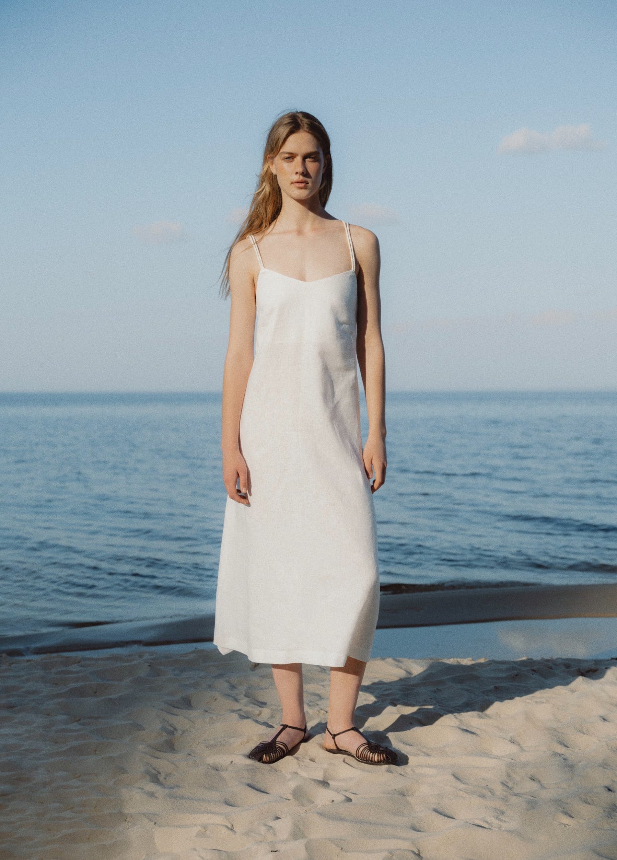 Linen sundress – TOTAL WHITE